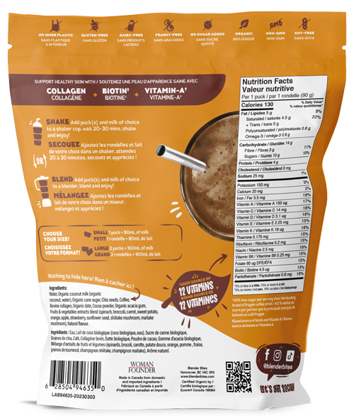 Caramel Collagen Frappé Puck | Premade Frappé at Home